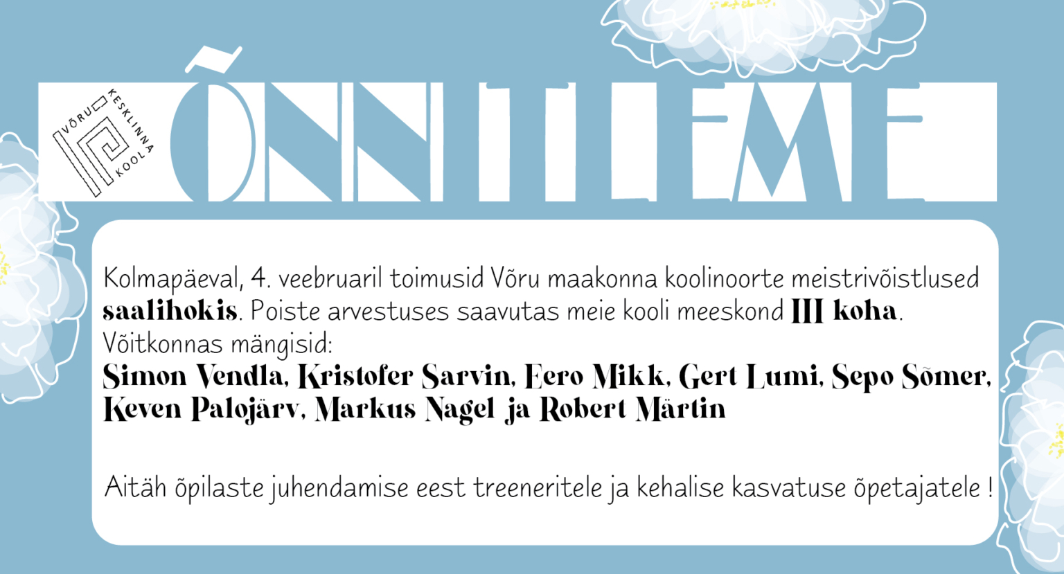 Võru Kesklinna Kool – Õppimiseks parim paik!